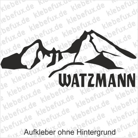 Watzmann Aufkleber Nr. 2 - klebefux